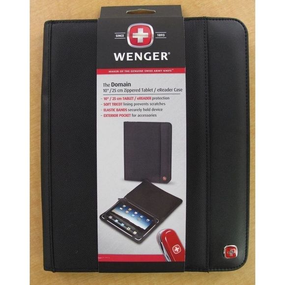 Wenger | Bags | Wenger Domain Black Zip Tablet Ereader Case | Poshmark